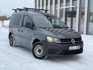 Grey Volkswagen Caddy 2019 in Vilnius, with an engine capacity of 1.97 L and mileage of 244 thousand km for 7400 €, photo  on AUTOMOTO.COM.LV