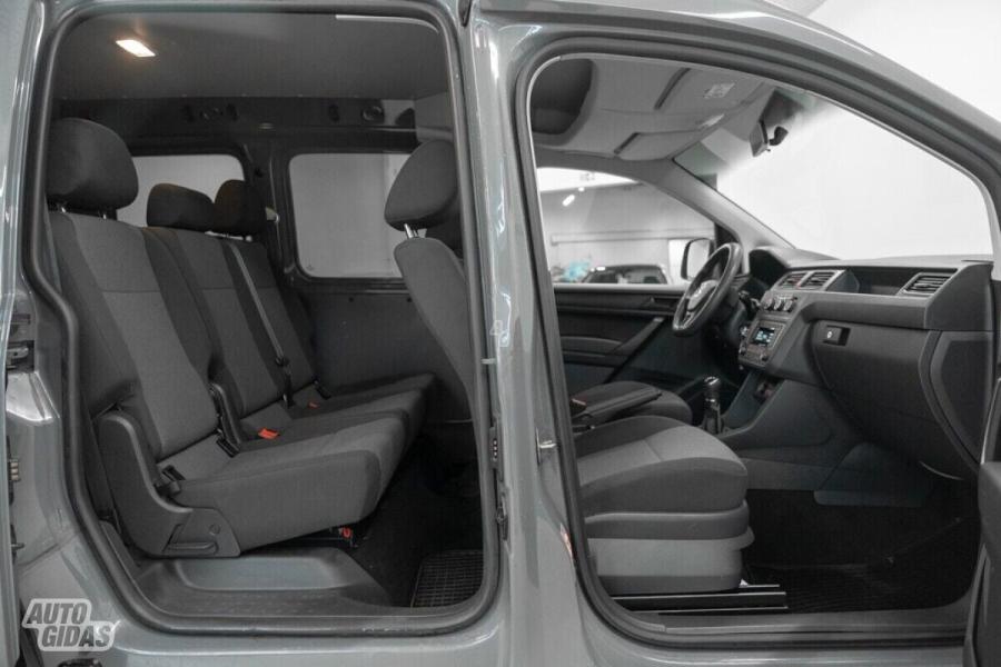 Grey Volkswagen Caddy 2019 in Vilnius, with an engine capacity of 2.00 L and mileage of 131 thousand km for 14300 €, photo 16 on AUTOMOTO.COM.LV