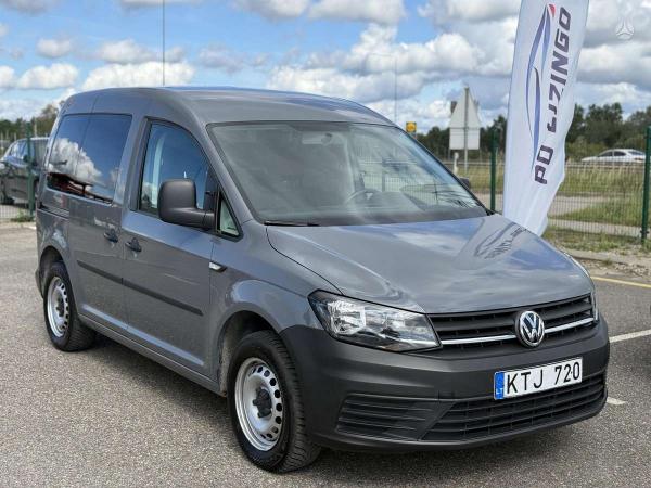 Grey Volkswagen Caddy 2019 in Vilnius, with an engine capacity of 1.97 L and mileage of 170 thousand km for 9999 €, photo 1 on AUTOMOTO.COM.LV