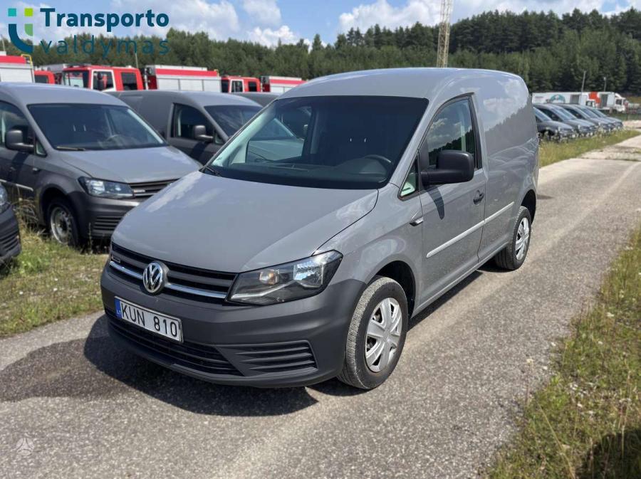 Grey Volkswagen Caddy 2019 in Vilnius, with an engine capacity of 1.97 L and mileage of 153 thousand km for 8000 €, photo 1 on AUTOMOTO.COM.LV