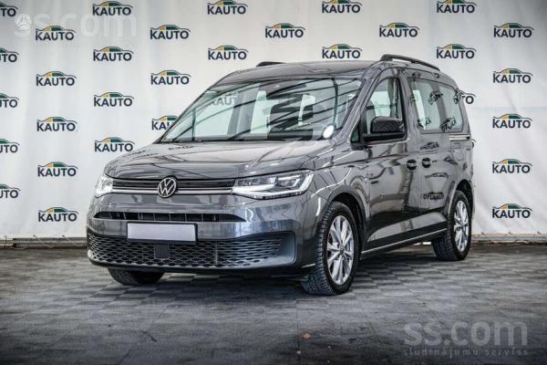 Grey Volkswagen Caddy 2021 in Riga, with an engine capacity of 2.00 L and mileage of 204 thousand km for 21290 €, photo 1 on AUTOMOTO.COM.LV