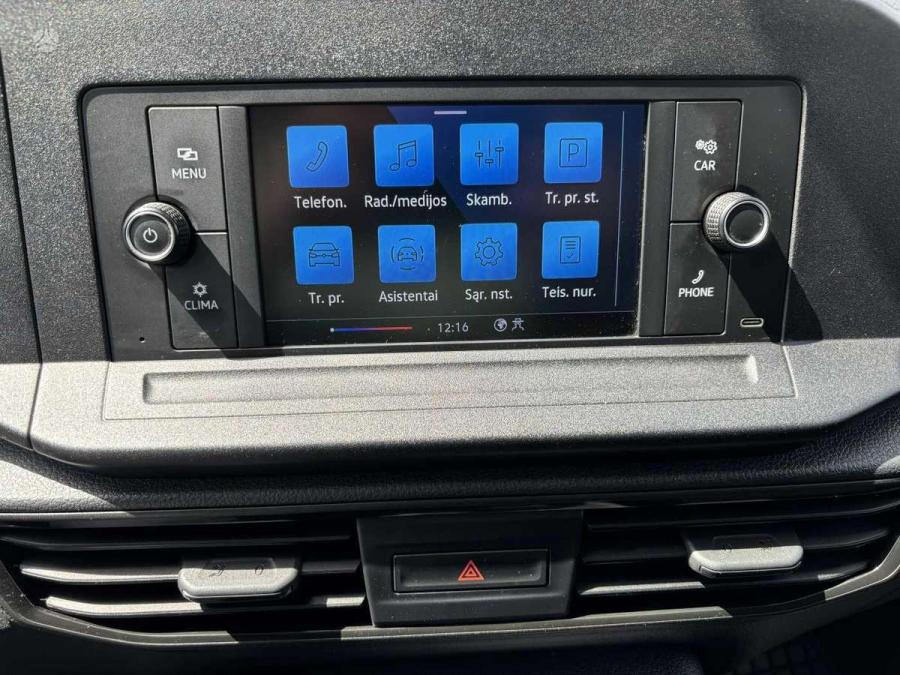 Grey Volkswagen Caddy 2022 in Klaipeda, with an engine capacity of 1.97 L and mileage of 121 thousand km for 18900 €, photo 12 on AUTOMOTO.COM.LV