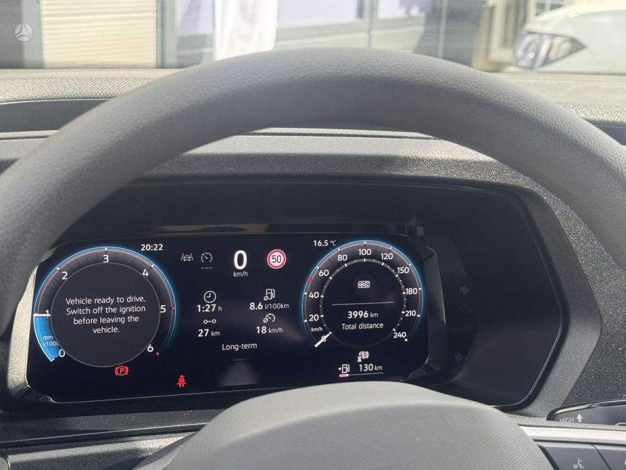 Grey Volkswagen Caddy 2024 in Kaunas, with an engine capacity of 1.97 L and mileage of 4 thousand km for 28800 €, photo 17 on AUTOMOTO.COM.LV
