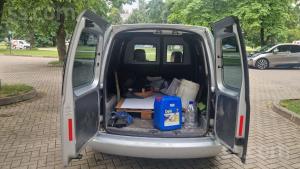 Grey Volkswagen Caddy 2013 in Riga, with an engine capacity of 1.60 L and mileage of 0 thousand km for 3890 €, photo 13 on AUTOMOTO.COM.LV