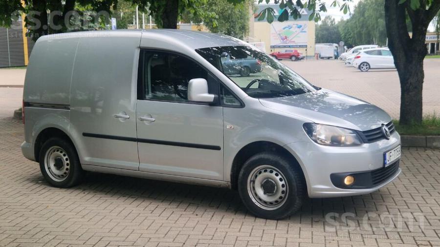 Grey Volkswagen Caddy 2013 in Riga, with an engine capacity of 1.60 L and mileage of 0 thousand km for 3890 €, photo 23 on AUTOMOTO.COM.LV
