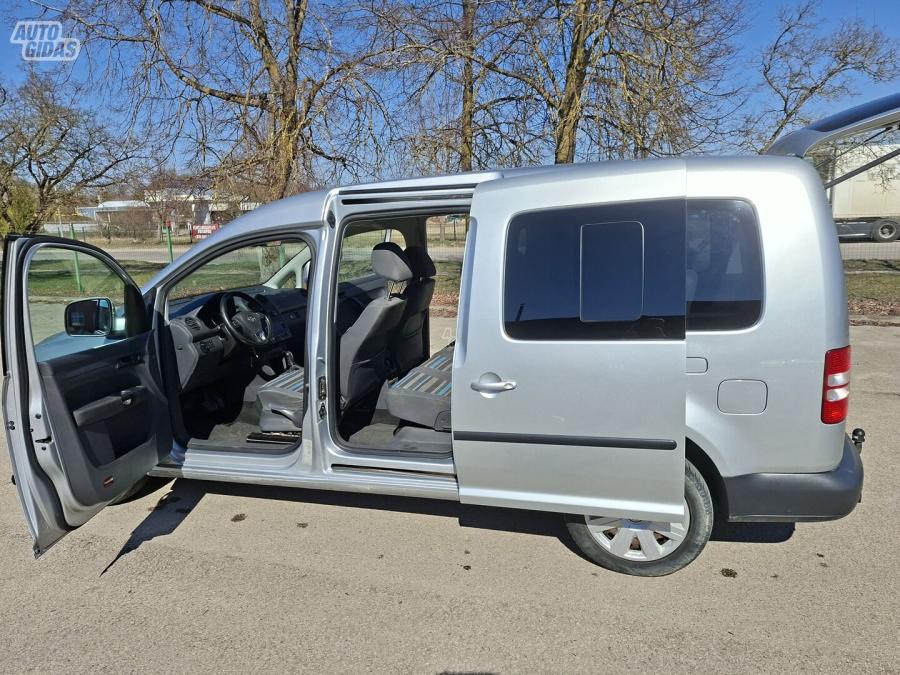 Pelēks Volkswagen Caddy 2011 Telšiai, ar dzinēja tilpumu 2.00 L un nobraukumu 350 tūkst. km par 9000 €, foto 5 vietnē AUTOMOTO.COM.LV