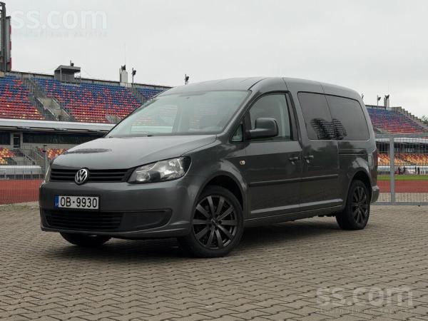 Grey Volkswagen Caddy 2012 in Riga, with an engine capacity of 1.60 L and mileage of 331 thousand km for 6900 €, photo 1 on AUTOMOTO.COM.LV