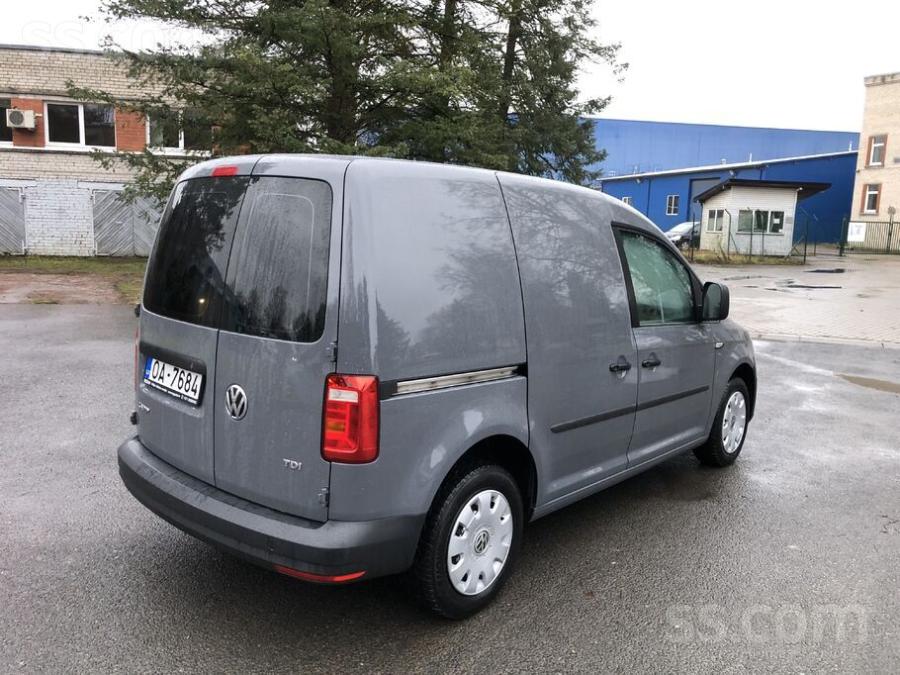 Grey Volkswagen Caddy 2016 in Ogre, with an engine capacity of 2.00 L and mileage of 0 thousand km for 7250 €, photo 6 on AUTOMOTO.COM.LV