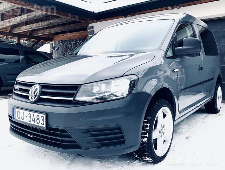 Pelēks Volkswagen Caddy 2019 Liepāja, ar dzinēja tilpumu 2.00 L un nobraukumu 46 tūkst. km par 19800 €, foto 2 vietnē AUTOMOTO.COM.LV