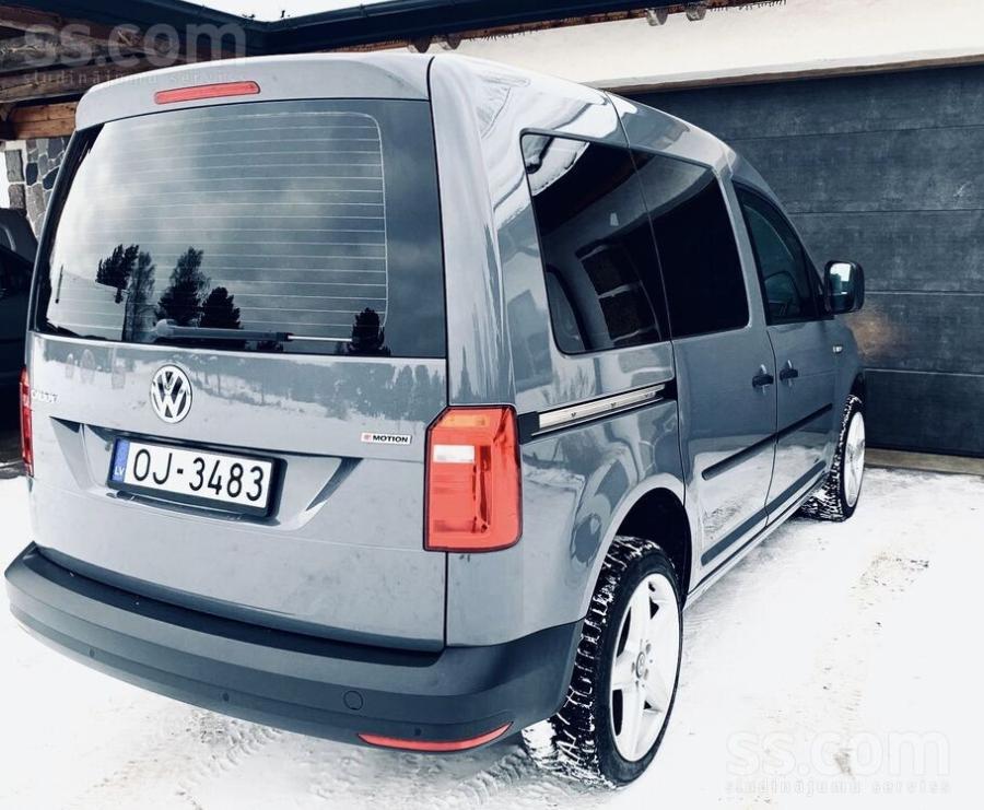 Pelēks Volkswagen Caddy 2019 Liepāja, ar dzinēja tilpumu 2.00 L un nobraukumu 46 tūkst. km par 19800 €, foto 4 vietnē AUTOMOTO.COM.LV