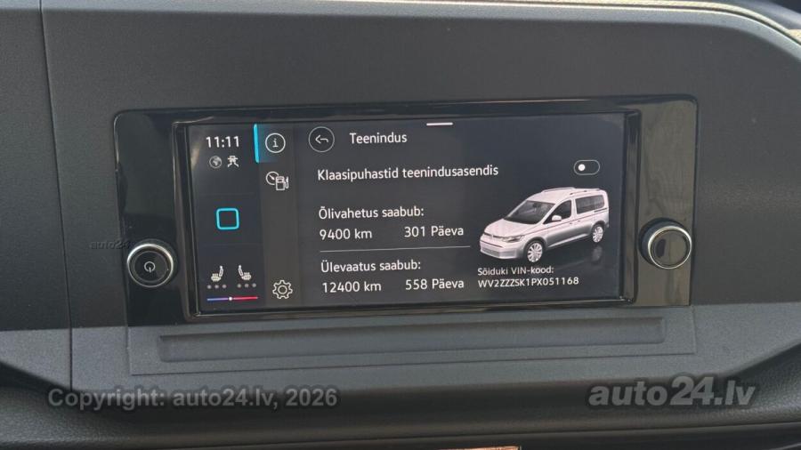 Grey Volkswagen Caddy 2023 in Tallinn, with an engine capacity of 2.00 L and mileage of 132 thousand km for 20990 €, photo 14 on AUTOMOTO.COM.LV