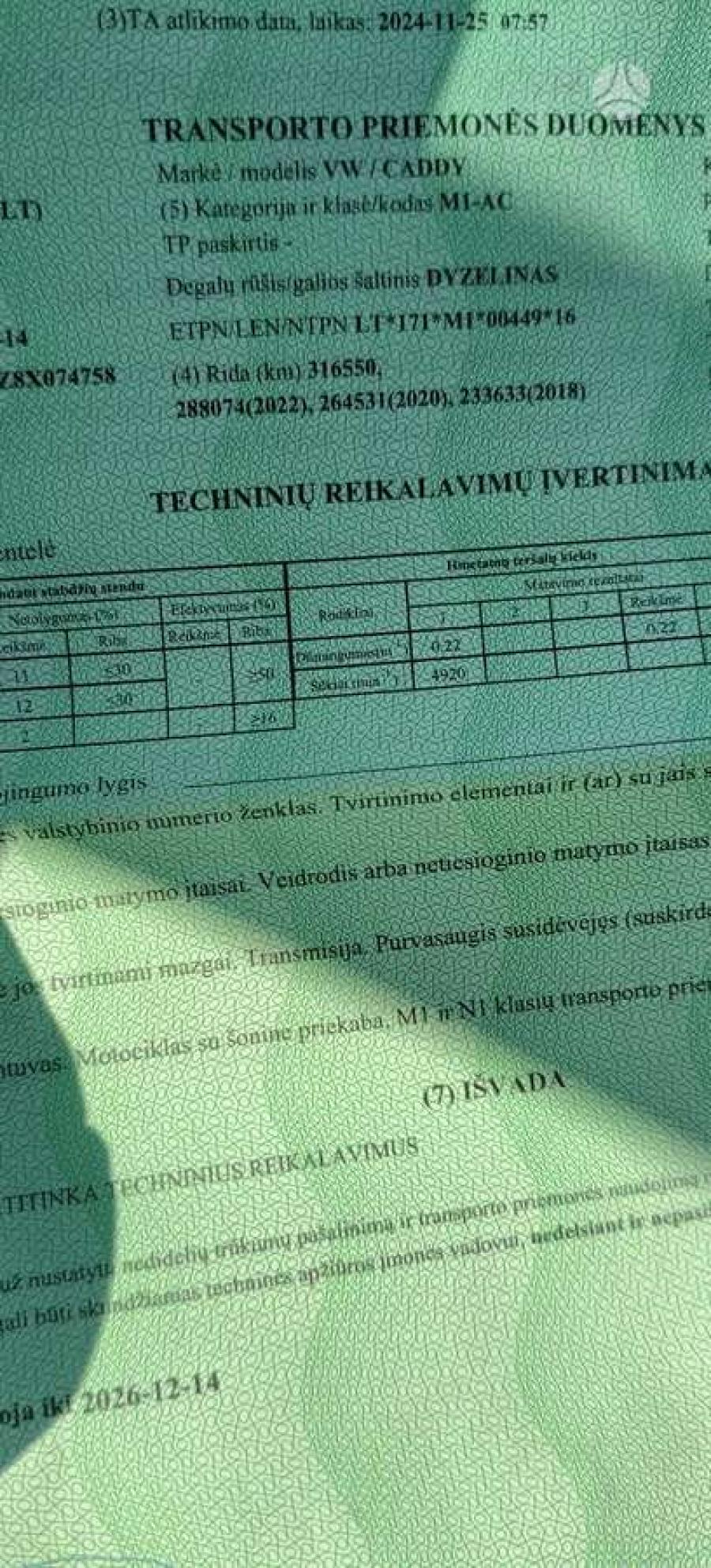 Фольксваген Кадди 2008 в Вильнюс, объемом двигателя 1.90 л и пробегом 334 тыс. км за 1400 €, фото 32 на AUTOMOTO.COM.LV