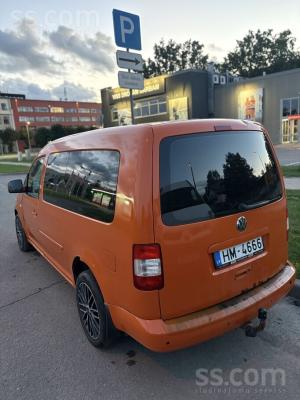 Orange Volkswagen Caddy 2009 in Riga, with an engine capacity of 2.00 L and mileage of 0 thousand km for 1450 €, photo 5 on AUTOMOTO.COM.LV