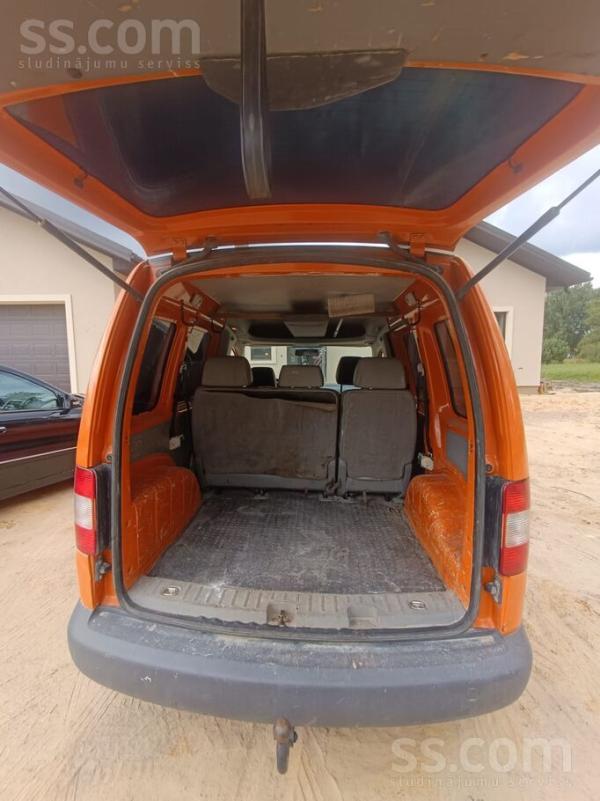Orange Volkswagen Caddy 2006 in Jelgava, with an engine capacity of 1.90 L and mileage of 350 thousand km for 2500 €, photo 6 on AUTOMOTO.COM.LV