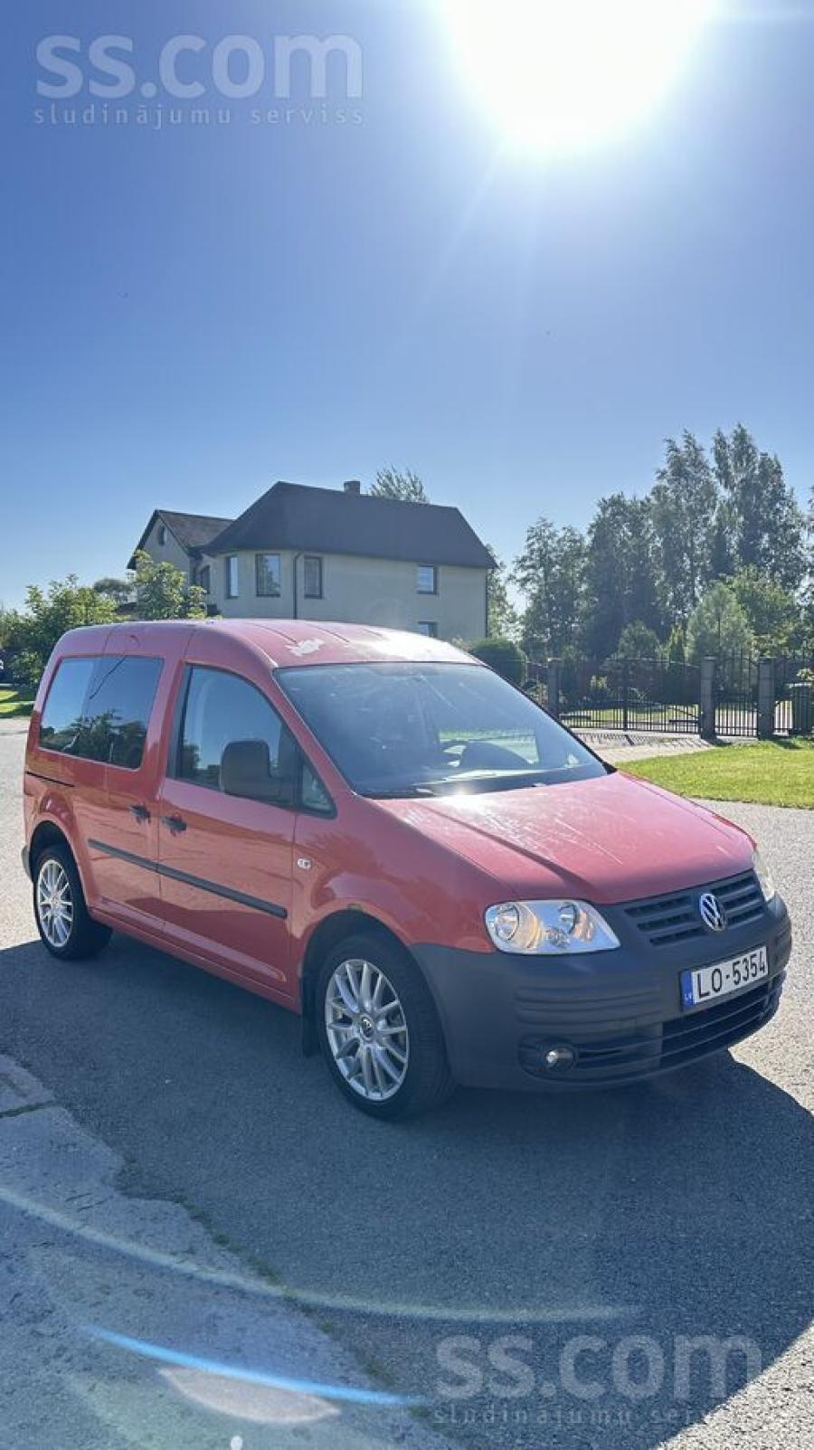 Orange Volkswagen Caddy 2007 in Rezekne, with an engine capacity of 1.60 L and mileage of 289 thousand km for 2850 €, photo 1 on AUTOMOTO.COM.LV