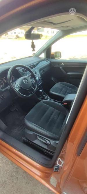 Orange Volkswagen Caddy 2015 in Sirvintos, with an engine capacity of 2.00 L and mileage of 170 thousand km for 14400 €, photo 12 on AUTOMOTO.COM.LV