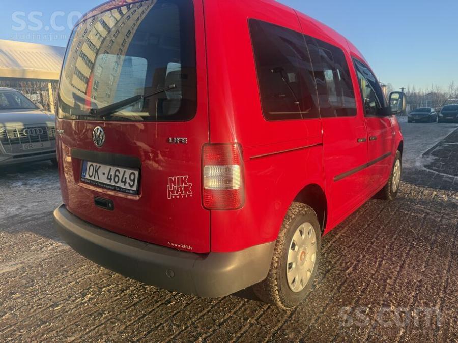 Sarkans Volkswagen Caddy 2009 Rīga, ar dzinēja tilpumu 1.40 L un nobraukumu 0 tūkst. km par 4500 €, foto 6 vietnē AUTOMOTO.COM.LV