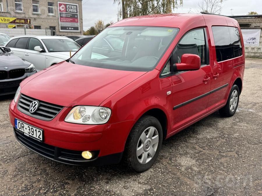 Red Volkswagen Caddy 2009 in Daugavpils, with an engine capacity of 1.40 L and mileage of 0 thousand km for 4200 €, photo 4 on AUTOMOTO.COM.LV