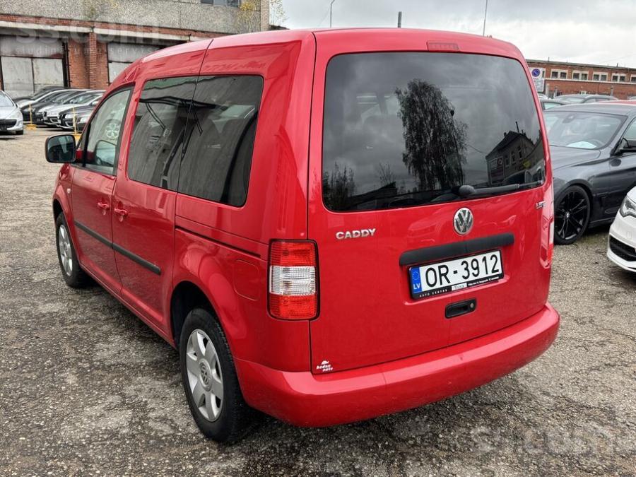 Red Volkswagen Caddy 2009 in Daugavpils, with an engine capacity of 1.40 L and mileage of 0 thousand km for 4200 €, photo 5 on AUTOMOTO.COM.LV