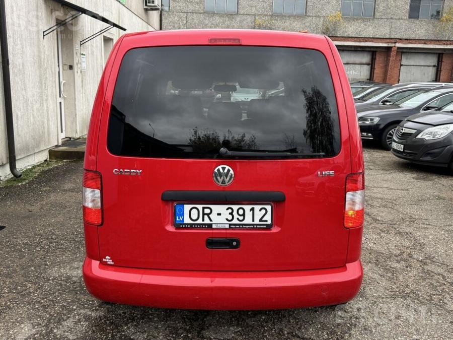Red Volkswagen Caddy 2009 in Daugavpils, with an engine capacity of 1.40 L and mileage of 0 thousand km for 4200 €, photo 6 on AUTOMOTO.COM.LV