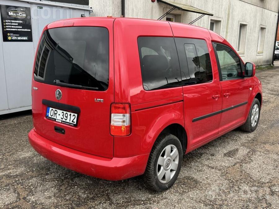 Red Volkswagen Caddy 2009 in Daugavpils, with an engine capacity of 1.40 L and mileage of 0 thousand km for 4200 €, photo 7 on AUTOMOTO.COM.LV