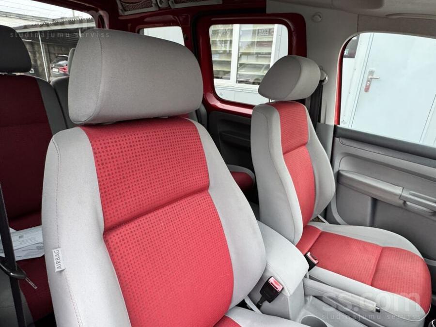 Red Volkswagen Caddy 2009 in Daugavpils, with an engine capacity of 1.40 L and mileage of 0 thousand km for 4200 €, photo 20 on AUTOMOTO.COM.LV