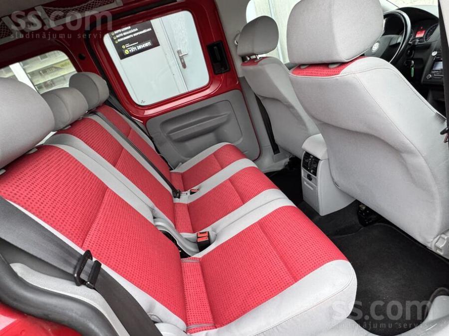 Red Volkswagen Caddy 2009 in Daugavpils, with an engine capacity of 1.40 L and mileage of 0 thousand km for 4200 €, photo 21 on AUTOMOTO.COM.LV