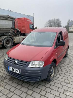 Red Volkswagen Caddy 2008 in Panevezys, with an engine capacity of 2.00 L and mileage of 136 thousand km for 1600 €, photo  on AUTOMOTO.COM.LV