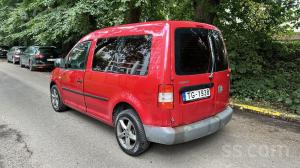 Sarkans Volkswagen Caddy 2006 Rīga, ar dzinēja tilpumu 1.90 L un nobraukumu 335 tūkst. km par 1850 €, foto 4 vietnē AUTOMOTO.COM.LV