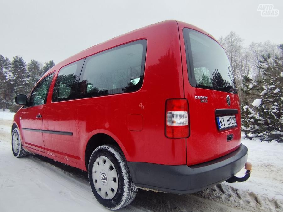 Sarkans Volkswagen Caddy 2009 Mažeikiai, ar dzinēja tilpumu 1.90 L un nobraukumu 264 tūkst. km par 4600 €, foto 4 vietnē AUTOMOTO.COM.LV