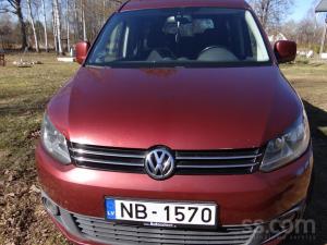 Sarkans Volkswagen Caddy 2011 Aizkraukle, ar dzinēja tilpumu 1.60 L un nobraukumu 335 tūkst. km par 6400 €, foto  vietnē AUTOMOTO.COM.LV