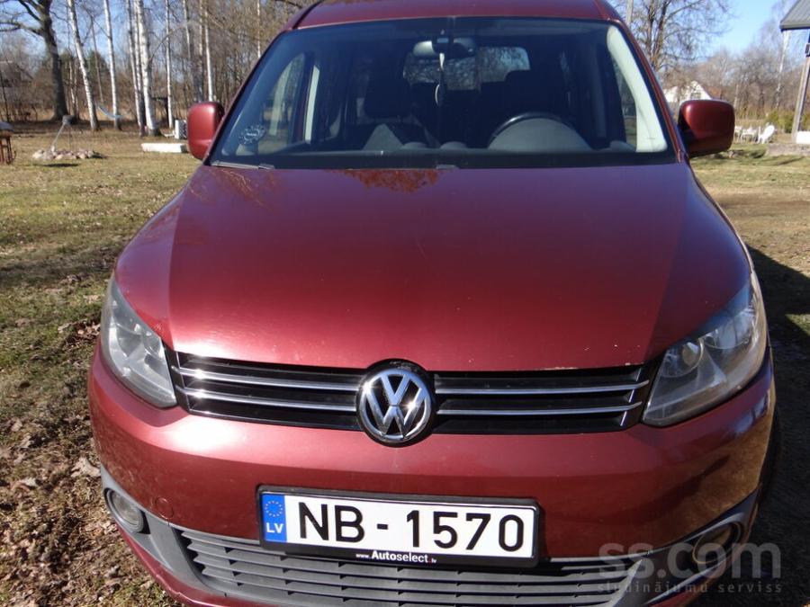 Sarkans Volkswagen Caddy 2011 Aizkraukle, ar dzinēja tilpumu 1.60 L un nobraukumu 335 tūkst. km par 6400 €, foto 1 vietnē AUTOMOTO.COM.LV