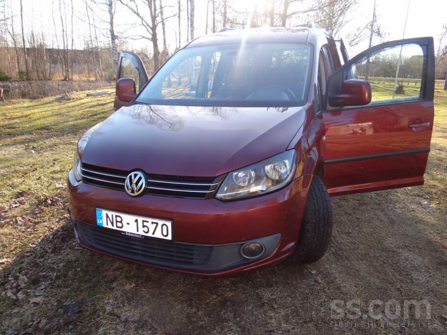 Sarkans Volkswagen Caddy 2011 Aizkraukle, ar dzinēja tilpumu 1.60 L un nobraukumu 335 tūkst. km par 6400 €, foto 5 vietnē AUTOMOTO.COM.LV