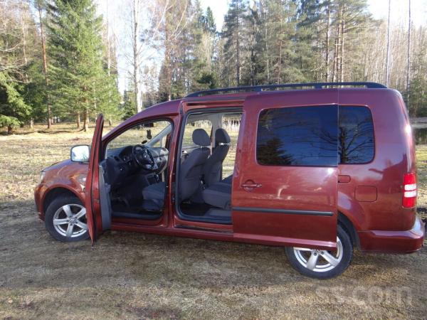 Sarkans Volkswagen Caddy 2011 Aizkraukle, ar dzinēja tilpumu 1.60 L un nobraukumu 335 tūkst. km par 6390 €, foto 2 vietnē AUTOMOTO.COM.LV