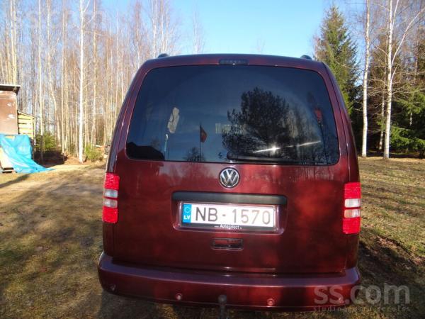 Sarkans Volkswagen Caddy 2011 Aizkraukle, ar dzinēja tilpumu 1.60 L un nobraukumu 335 tūkst. km par 6390 €, foto 4 vietnē AUTOMOTO.COM.LV