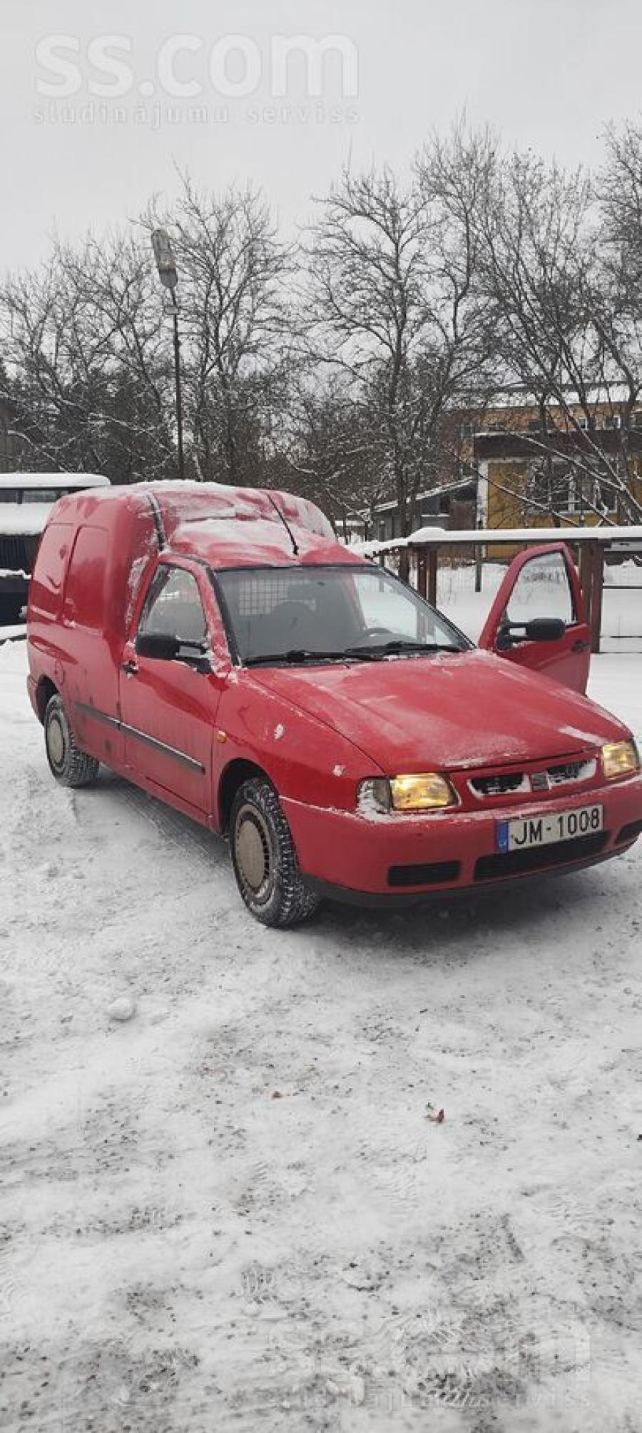 Sarkans Volkswagen Caddy 1997 Valka, ar dzinēja tilpumu 1.90 L un nobraukumu 110 tūkst. km par 600 €, foto 1 vietnē AUTOMOTO.COM.LV
