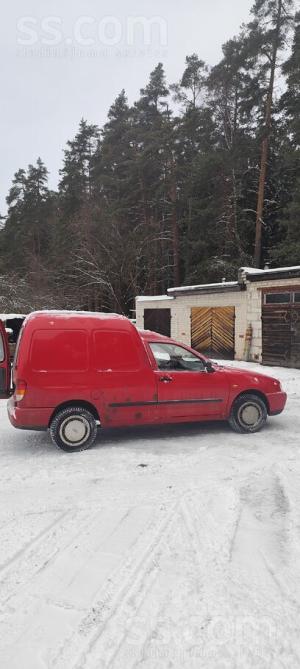 Sarkans Volkswagen Caddy 1997 Valka, ar dzinēja tilpumu 1.90 L un nobraukumu 110 tūkst. km par 600 €, foto 2 vietnē AUTOMOTO.COM.LV