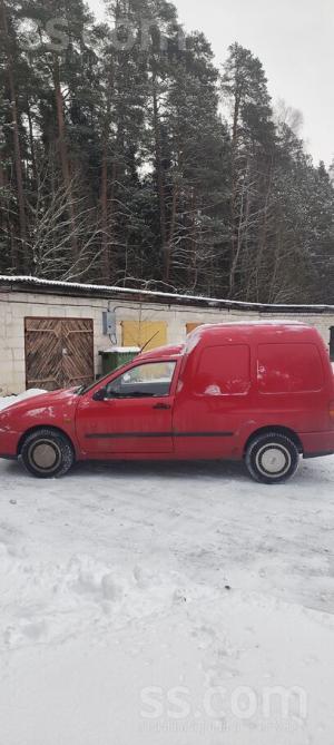 Sarkans Volkswagen Caddy 1997 Valka, ar dzinēja tilpumu 1.90 L un nobraukumu 110 tūkst. km par 600 €, foto 5 vietnē AUTOMOTO.COM.LV