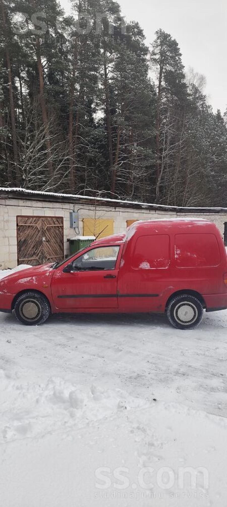 Sarkans Volkswagen Caddy 1997 Valka, ar dzinēja tilpumu 1.90 L un nobraukumu 110 tūkst. km par 600 €, foto 5 vietnē AUTOMOTO.COM.LV