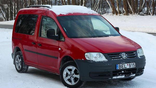 Sarkans Volkswagen Caddy 2005 Kretinga, ar dzinēja tilpumu 1.97 L un nobraukumu 294 tūkst. km par 2899 €, foto 5 vietnē AUTOMOTO.COM.LV