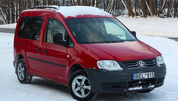 Sarkans Volkswagen Caddy 2005 Petrikaičiai, ar dzinēja tilpumu 2.00 L un nobraukumu 294 tūkst. km par 2899 €, foto 5 vietnē AUTOMOTO.COM.LV
