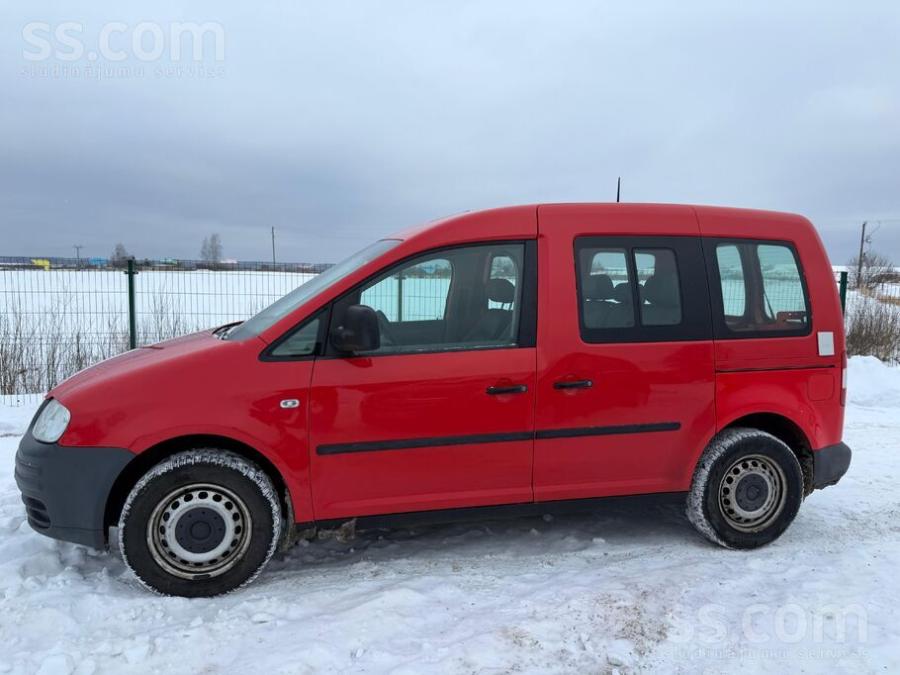 Red Volkswagen Caddy 2005 in Jekabpils, with an engine capacity of 1.90 L and mileage of 193 thousand km for 3750 €, photo 13 on AUTOMOTO.COM.LV