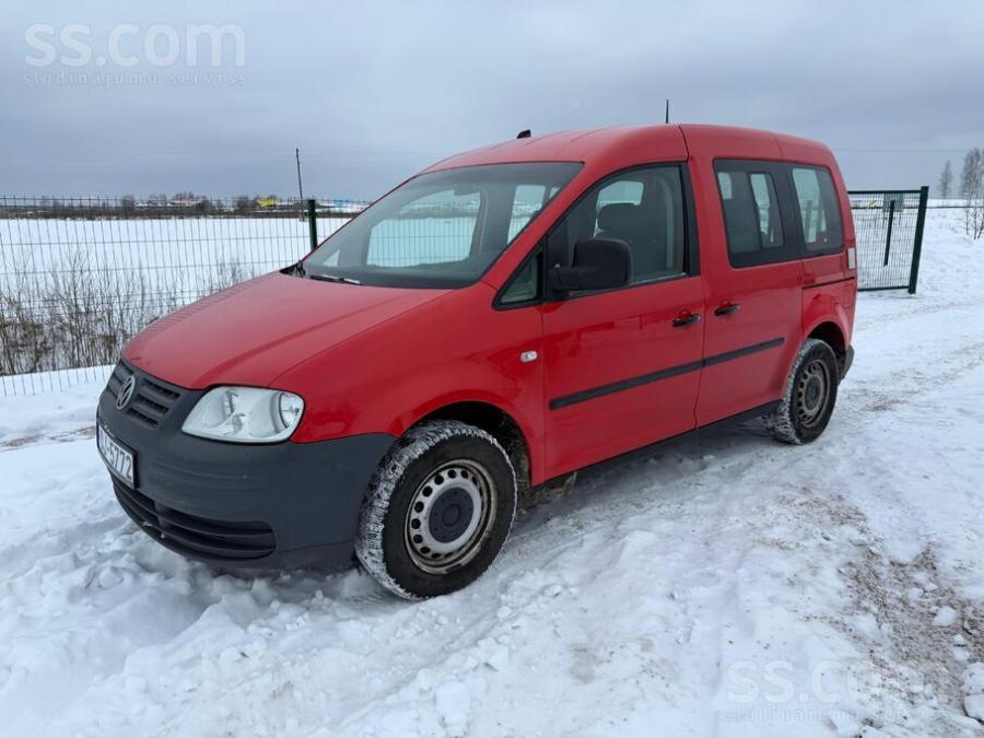 Red Volkswagen Caddy 2005 in Jekabpils, with an engine capacity of 1.90 L and mileage of 193 thousand km for 3750 €, photo 14 on AUTOMOTO.COM.LV