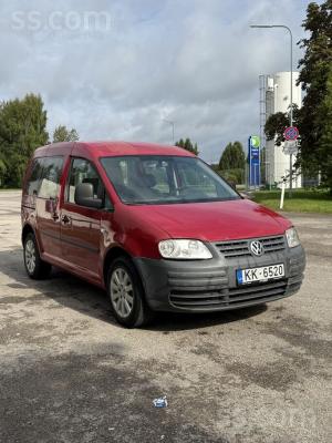 Sarkans Volkswagen Caddy 2006 Kuldīga, ar dzinēja tilpumu 1.90 L un nobraukumu 514 tūkst. km par 1600 €, foto 3 vietnē AUTOMOTO.COM.LV