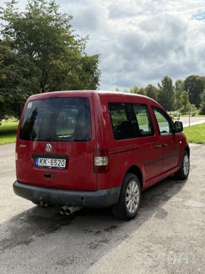 Sarkans Volkswagen Caddy 2006 Kuldīga, ar dzinēja tilpumu 1.90 L un nobraukumu 514 tūkst. km par 1600 €, foto 4 vietnē AUTOMOTO.COM.LV