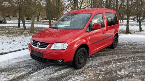 Sarkans Volkswagen Caddy 2007 Vilkaviškis, ar dzinēja tilpumu 1.90 L un nobraukumu 304 tūkst. km par 4500 €, foto 9 vietnē AUTOMOTO.COM.LV
