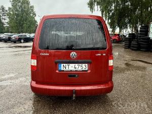 Red Volkswagen Caddy 2007 in Riga, with an engine capacity of 1.60 L and mileage of 0 thousand km for 2490 €, photo 6 on AUTOMOTO.COM.LV
