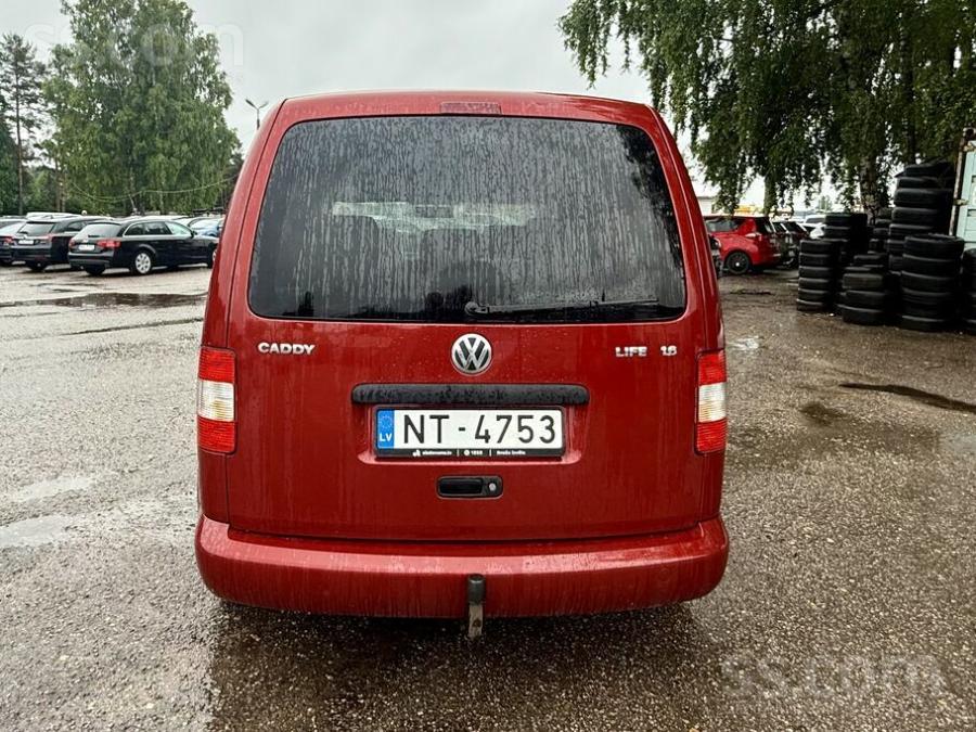Red Volkswagen Caddy 2007 in Riga, with an engine capacity of 1.60 L and mileage of 0 thousand km for 2490 €, photo 6 on AUTOMOTO.COM.LV
