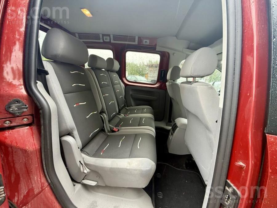Red Volkswagen Caddy 2007 in Riga, with an engine capacity of 1.60 L and mileage of 0 thousand km for 2490 €, photo 15 on AUTOMOTO.COM.LV
