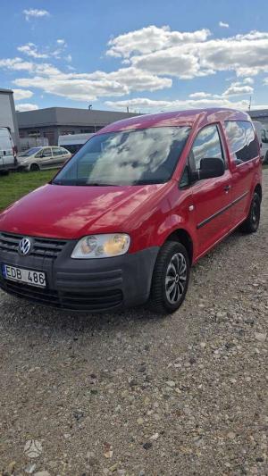 Red Volkswagen Caddy 2007 in Siauliai, with an engine capacity of 1.90 L and mileage of 321 thousand km for 2150 €, photo  on AUTOMOTO.COM.LV
